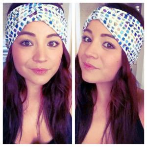 Doodled Squares Print Turban on Luulla